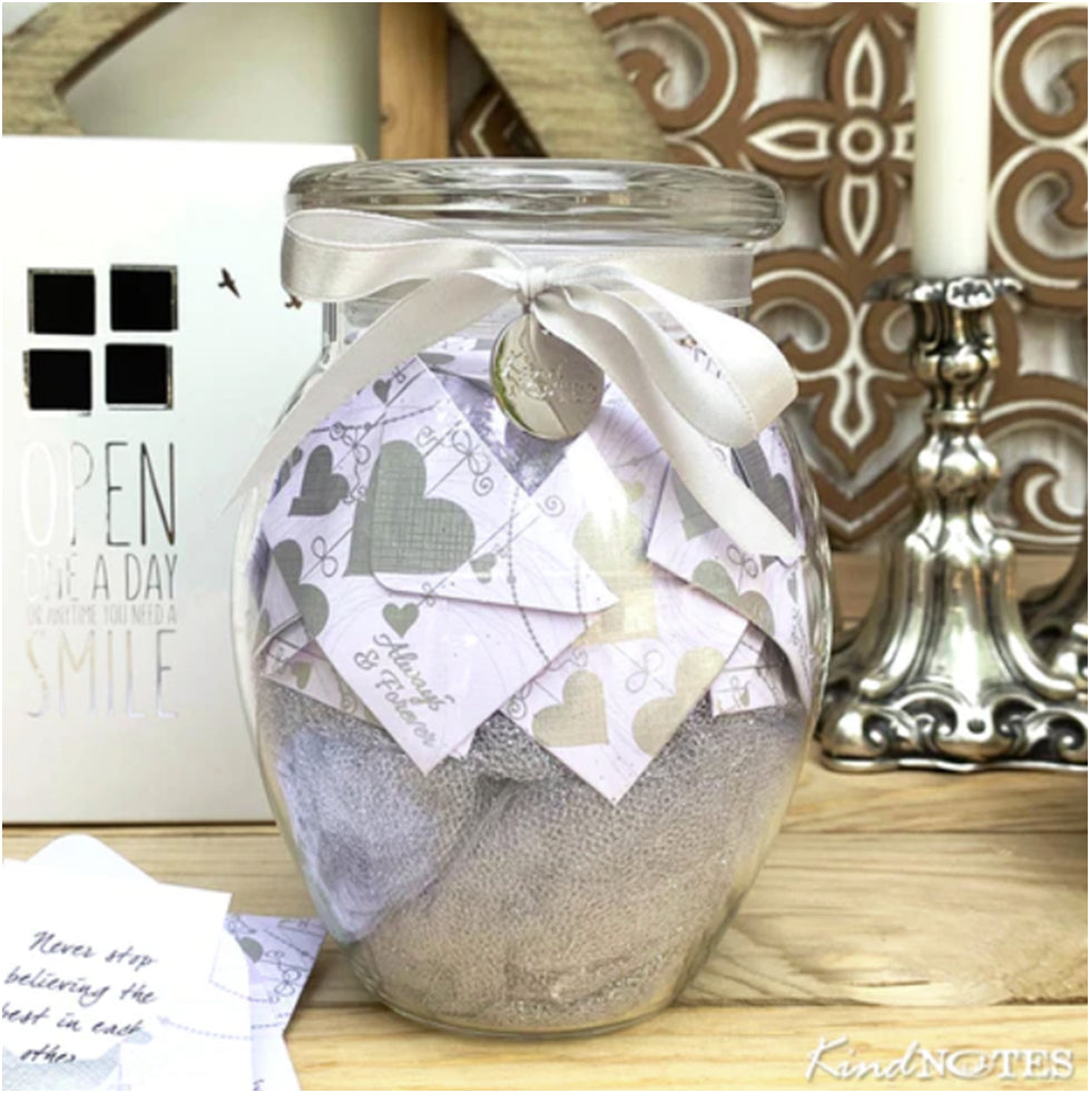 Unique Valentine's Day Gift for Him KindNotes: Jar of SMILES