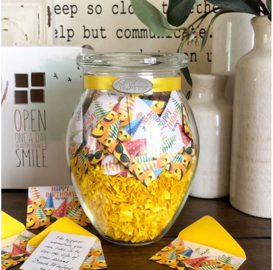 Heartfelt Birthday Jar Notes Ideas for Your Love KindNotes: Jar of SMILES