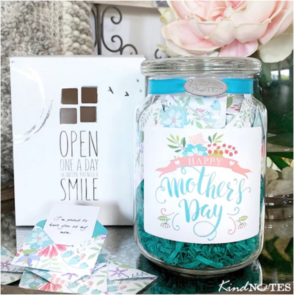 Unique and Thoughtful Mother's Day Gift Ideas KindNotes: Jar of SMILES