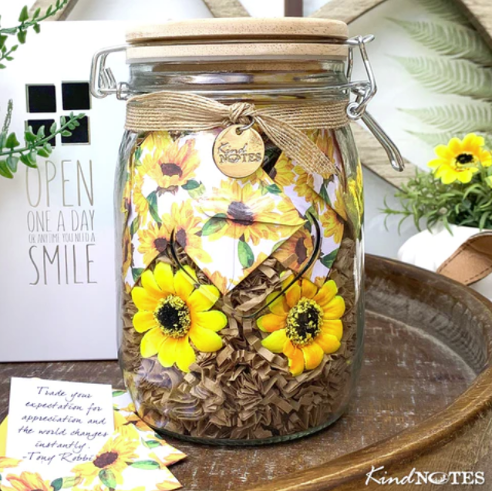 Meaningful Condolence Gifts to Offer Peace KindNotes: Jar of SMILES