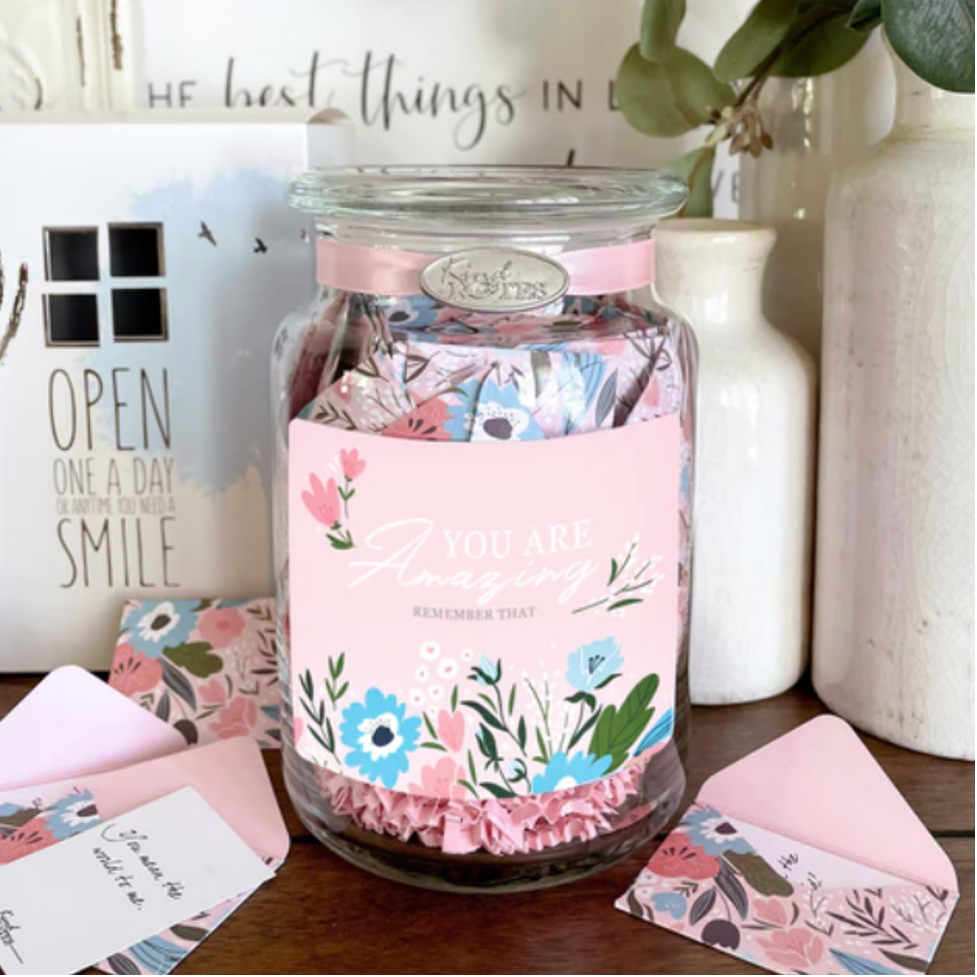 Best Customized Wedding Anniversary Gifts KindNotes: Jar of SMILES