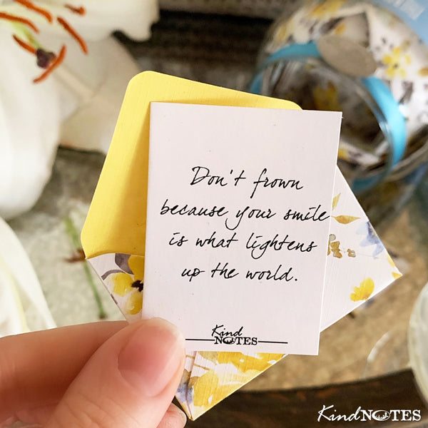 Envelopes and Personalized Note Jar Refills | KindNotes: Jar of SMILES