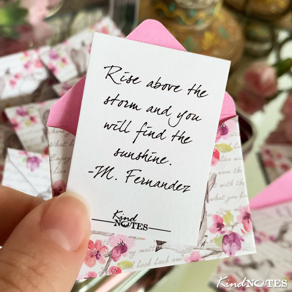 Unique Birds and Flowers Mini Envelopes | KindNotes: Jar of SMILES