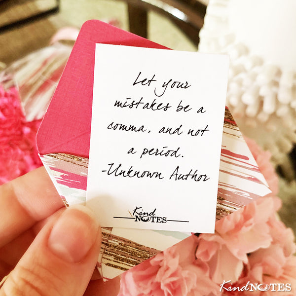 Inspirational Pink and Gold Jar of Notes | KindNotes: Jar of SMILES