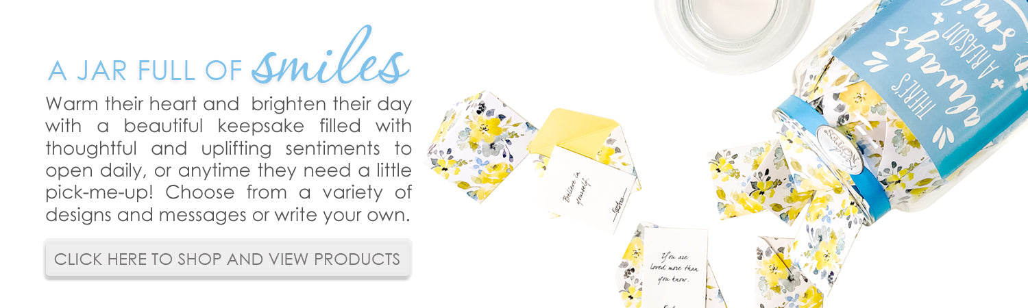 Personalized and Thoughtful Gift Ideas | KindNotes: Jar of SMILES