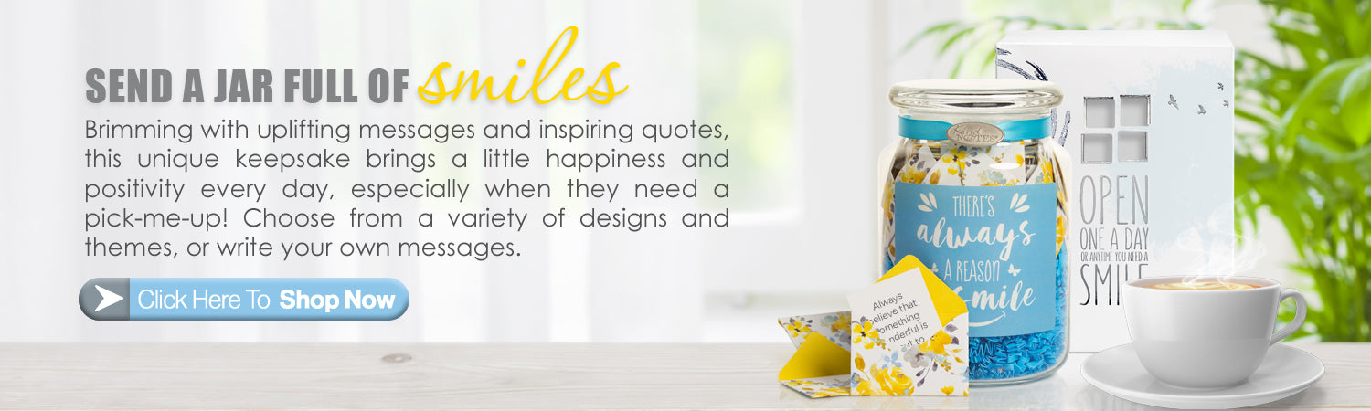 Personalized and Thoughtful Gift Ideas | KindNotes: Jar of SMILES
